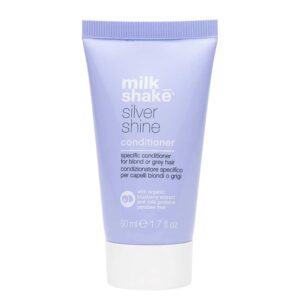 milk_shake silver shine purple conditioner for blonde hair - blonde toner for brassy hair, 1.7 fl oz