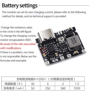 Teyleten Robot 18650 Lithium Li-ion 3.7V 4.2V Battery Charger Board DC-DC Step Up Boost Module TP4056 DIY Kit Parts Type-C 10pcs