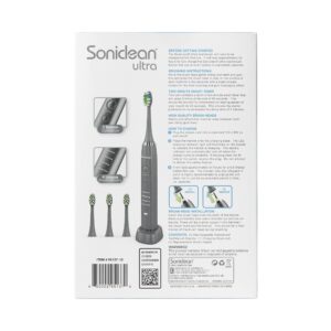 Soniclean Pro Ultra Sonic Toothbrush for Adults with 4 Toothbrush Heads, Rechargeable Toothbrush, Automatic Toothbrush, Sonic Toothbrush with Refills