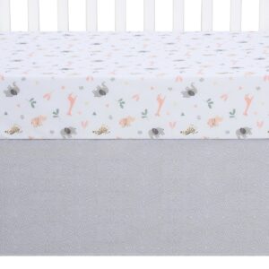 Trend Lab Sweet Jungle 3 Piece Crib Bedding Set, Includes Nursery Quilt, Fitted Crib Sheet and Crib Skirt