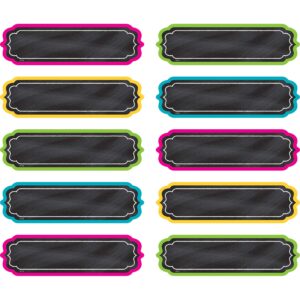 Teacher Created Resources Chalkboard Brights Labels (TCR20871) and Mini Accents (5620)