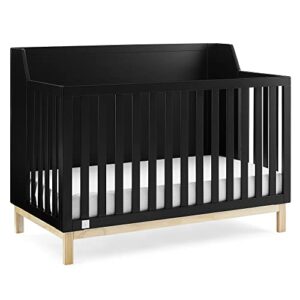 gap babygap oxford 6-in-1 convertible crib - greenguard gold certified, ebony/natural