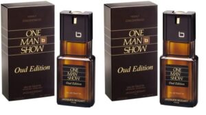 jacques bogart one man show for men, eau de toilette spray, oud edition, 3.33 ounce (pack of 2)