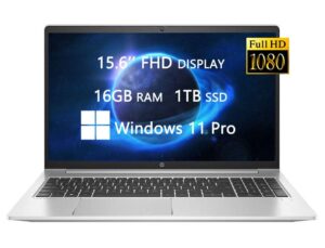 hp 2022 newest upgraded probook 450 g8 laptops for business and professionals, 15.6 inch fhd computer, intel core i5 1135g7, 16gb ram, 1tb ssd, backlit keyboard, windows 11 pro, rokc hdmi cable