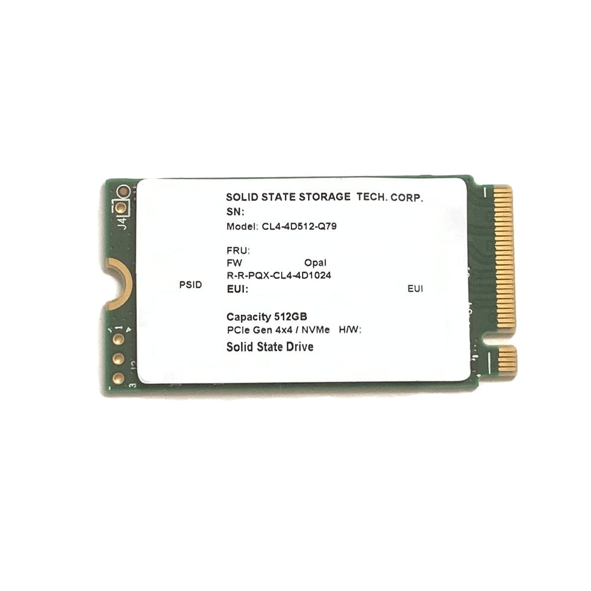 SSSTC SSD 512GB M.2 2242 42mm NVMe PCIe 4.0 CL4-4D512-Q79 Solid State Drive SED Opal Encryption for Lenovo Dell HP Laptop Ultrabook