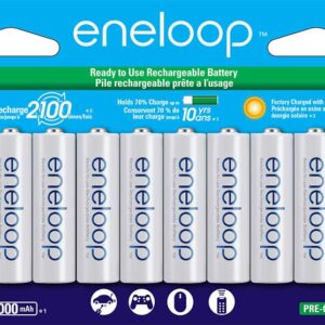 Eneloop Panasonic AA and AAA 2100 Cycle Ni-MH Pre-Charged Rechargeable Batteries 16-Battery Pack