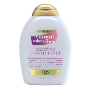 ogx vibrant color vibes conditioner for color-treated hair, 13 fl oz