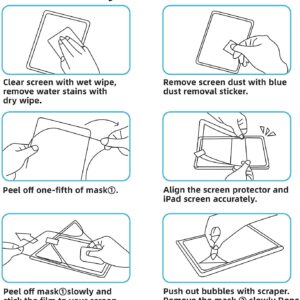 Tukellen Paper Screen Protector for iPad 10th 10.9 inch (2022) Drawing Writing Feels Like On Paper,Anti Glare Scratch Resistant Matte Film Compatible with Apple Pencil(2 Pack)