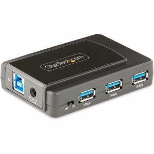 StarTech.com 7-Port USB Hub with On/Off Switch - USB 3.0 5Gbps - USB-A to 7X USB-A - Compact Self Powered USB-A Hub w/ 35W Power Supply - Desktop/Laptop USB Hub - USB Expansion Hub (5G7AS-USB-A-HUB)