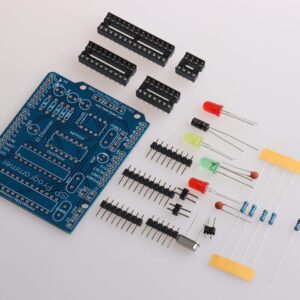 DIKAVS Attiny13A /84/85/ ATMEGA328P ATMEGA8 Programming Shield Soldering Kit for ardino Uno R3 Shield (for UNO)