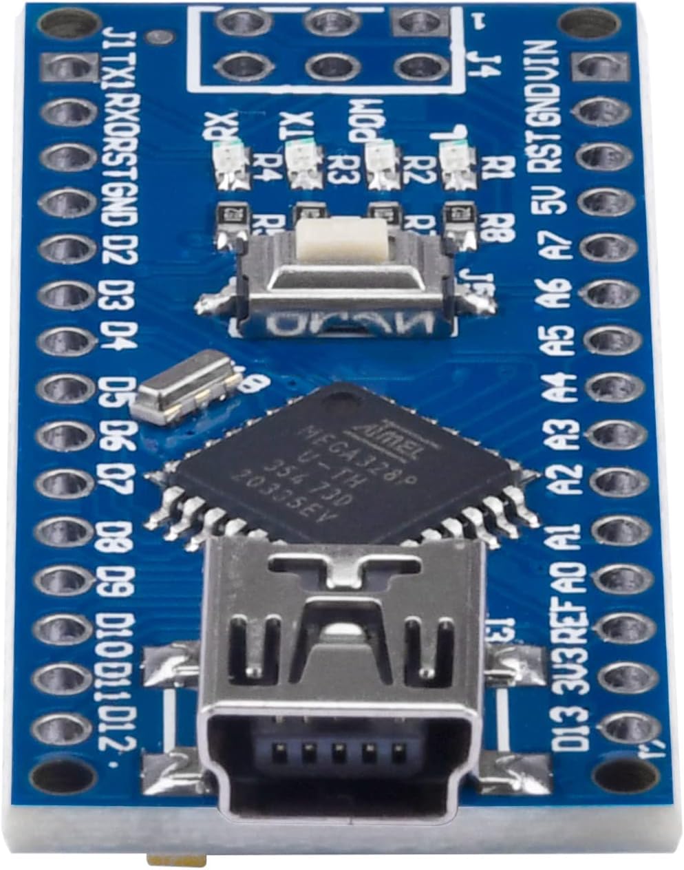 2-Pack Nano Board, Aideepen V3.0 Nano ATmega328P CH-340 Development Board Without Cable Mini USB Port with 30 PIN Headers Pin Unsoldered