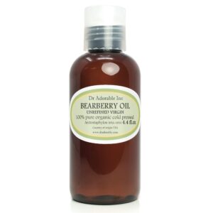 dr adorable - 4 oz - bearberry seed oil - 100% pure natural organic cold pressed unrefined