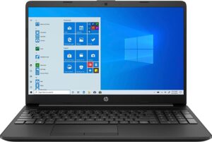 hp 15.6" fhd laptop - intel celeron n4020, 4gb ram, 128gb ssd, windows 10 s mode - black (15-dw1001wm)