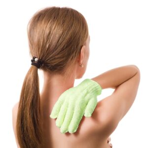 BTYMS 24 Pcs Shower Exfoliating Gloves Hand Exfoliating Glove Body Scrubber Loofah Washing Gloves for Shower, Spa, Massage and Body Scrubs, Dead Skin Cell Remover