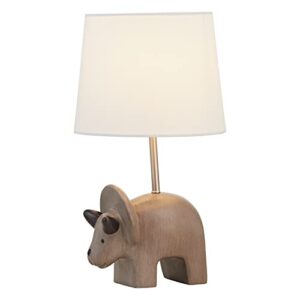 maxax dinosaur desk lamp, grey dinosaur bedside table lamp with white shade, nightstands