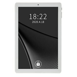 10 inch tablet, silver tablet pc network 3g and 5g wifi hd ips screen for 11 8 core for men for school for work (us plug)