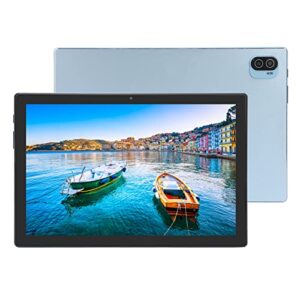 4G Call Tablet, 3200x1440 MTK6889 CPU 10.1 Inch Tablet ROM 256GB RAM 10GB Dual SIM Dual Standby for Home (Light Blue)