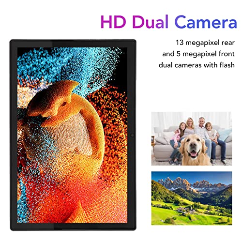 Tablet PC, 10.1in HD Tablet 4G Calling Dual Cameras for Gaming (US Plug)