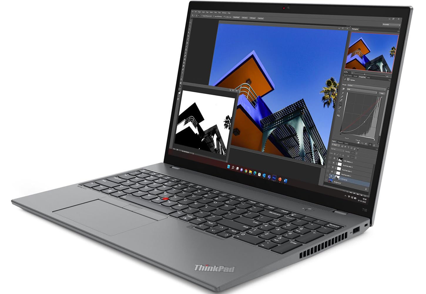 Lenovo T16 Gen 2 16.0" Business Laptop (Intel i7-1355U, 16GB RAM, 512GB PCIe SSD, Backlit KYB, Fingerprint Reader, 2 Thunderbolt 4, WiFi 6E, Win 10 Pro) with Dockztorm Hub