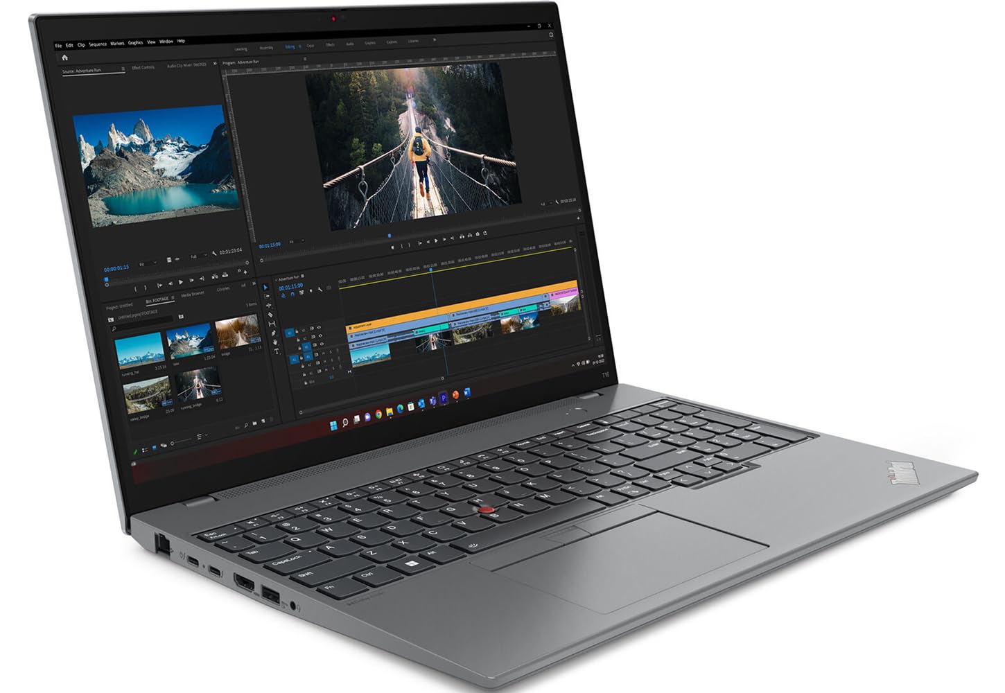 Lenovo T16 Gen 2 16.0" Business Laptop (Intel i7-1355U, 32GB RAM, 2TB PCIe SSD, Backlit KYB, Fingerprint Reader, 2 Thunderbolt 4, WiFi 6E, Win 11 Pro) with Dockztorm Hub