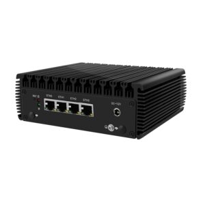 micro firewall appliance, mini pc, vpn, router pc, intel celeron j4125, hunsn rj15, aes-ni, 4 x intel 2.5gbe i226-v lan, hdmi, dp, sim slot, barebone, no ram, no storage, no system