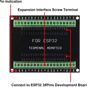 Adeept 2PCS ESP32 Breakout Board GPIO 1 into 2 Compatible with 38 Pins ESP32S ESP32 Development Board ESP-WROOM-32