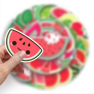 Watermelon Stickers, 50PCs Pack, Cute Fruits Aesthetic Stickers, Vinyl Waterproof Decals, Stickers for Laptop, Hydro Flask, Water Bottle, Bumper Car Planner Stickers, Stickers for Kids, Toddlers, Teens, Girls, Adults (Watermelon)