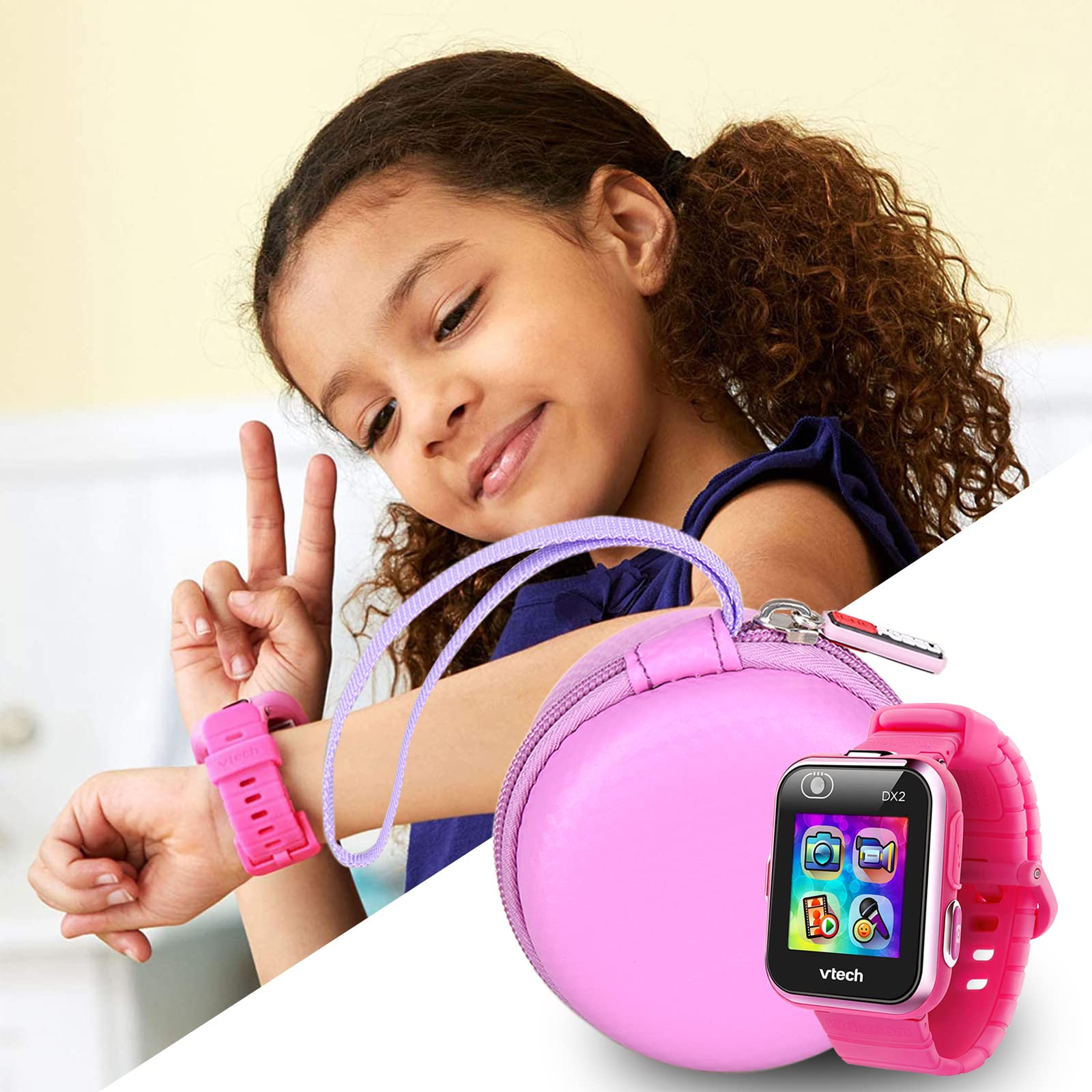 FBLFOBELI Carrying Case Compatible With VTech KidiZoom Smartwatch DX3, DX2, Gizmo Watch/Watch 2 and Little Tikes Tobi/Tobi 2 Robot Smart Watch for Kids (Case Only)