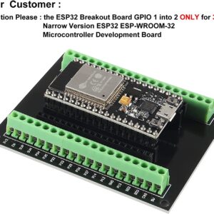 Adeept 2PCS ESP32 Breakout Board GPIO 1 into 2 Compatible with 38 Pins ESP32S ESP32 Development Board ESP-WROOM-32