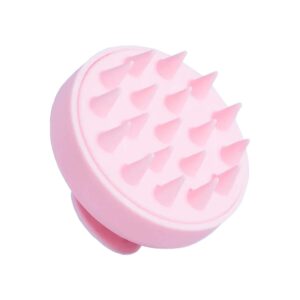 gimme beauty - scalp massage brush - clarifying scalp scrubber & hair shampoo brush - use in the shower to exfoliate, loosen debris & help promote hair growth - pink (1 count)