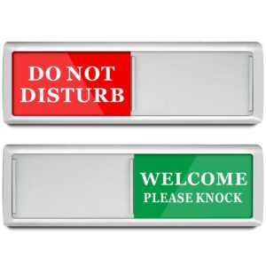 do not disturb door hanger sign - meeting in progress door sign sukh green and red ideal for therapy, sleeping, session in progress,spa treatment, 6.88 x 1.96 inches door sign 1 pack