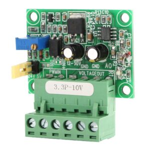 3.3v pwm to 0 to10v voltage converter metal converter module d/a digital analog plc module frequency to voltage converter module