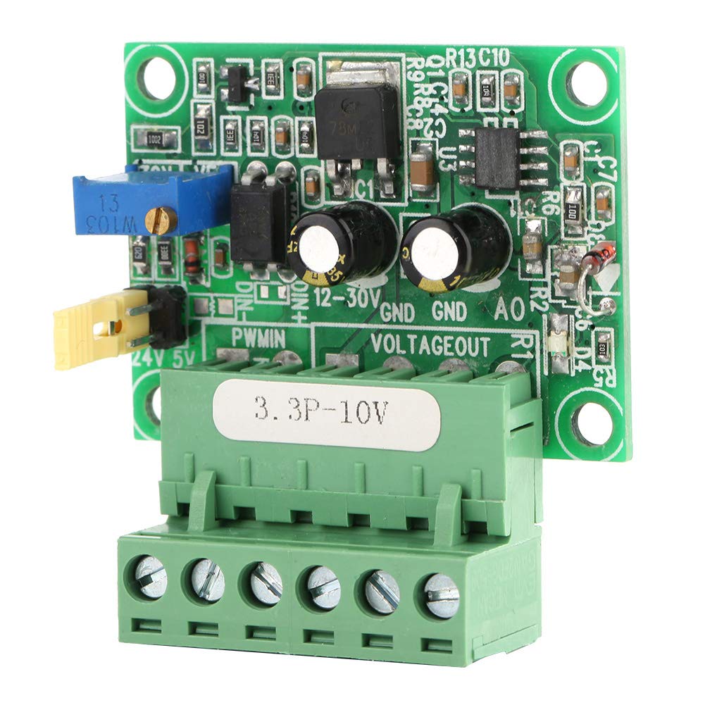 3.3V PWM to 0 to10V Voltage Converter Metal Converter Module D/A Digital Analog PLC Module Frequency to Voltage Converter Module