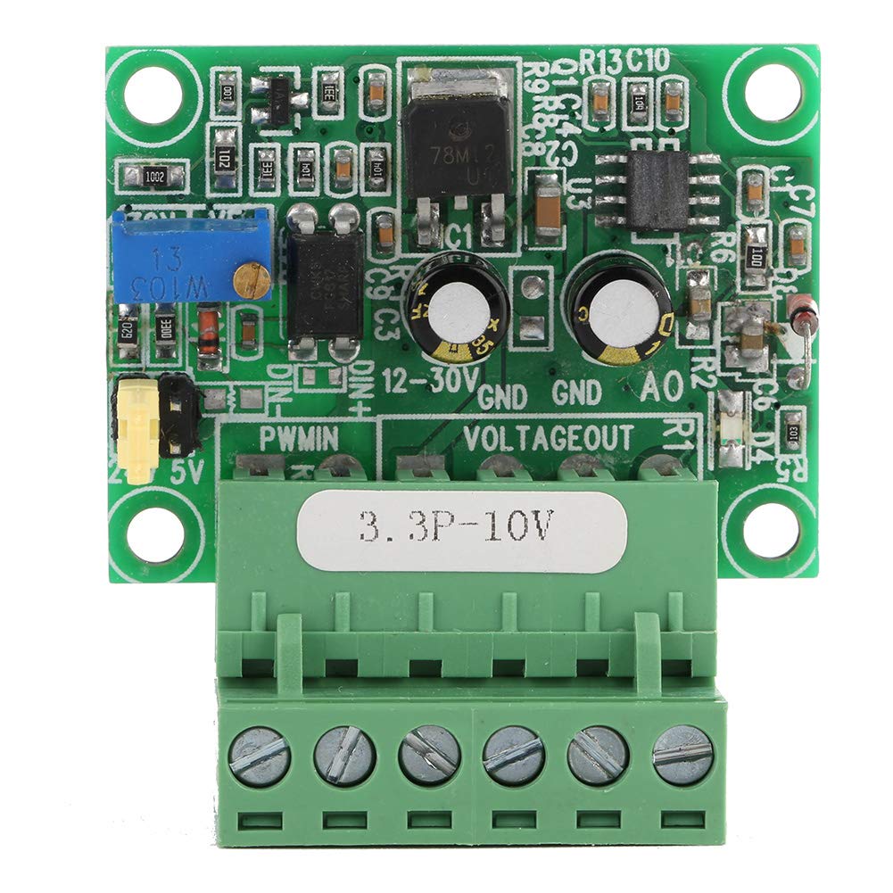 3.3V PWM to 0 to10V Voltage Converter Metal Converter Module D/A Digital Analog PLC Module Frequency to Voltage Converter Module