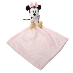 lambs & ivy disney baby little minnie mouse pink lovey plush security blanket