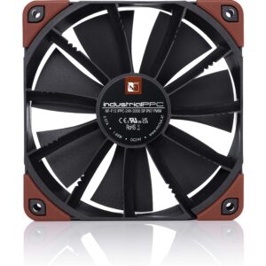 Noctua NF-F12 iPPC-24V-2000 SP IP67 PWM, Heavy Duty Cooling Fan, 4-Pin, 2000 RPM, 24V Version (120mm, Black)