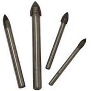 for 4 piece drill bit set kit for drilling glass tile ceramic plastic plexiglass