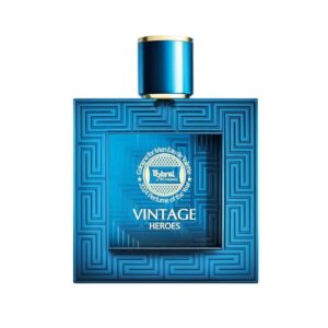 hybrid & company vintage heroes parfum for men mint geranium vanilla cologne, long lasting concentrated luxury fragrance, 3.4 fl oz/100 ml