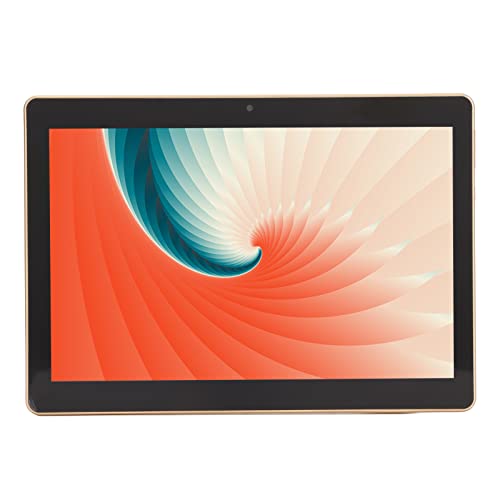 CHICIRIS Tablet, Octa Core CPU 10.1 Inch Black Tablet 1960 X 1080 IPS 6G RAM 128G ROM 100240V for Home on The Go (EU Plug)