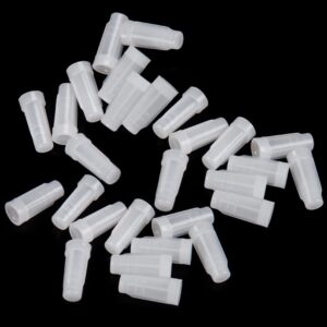 meetoot 50pcs luer lock syringe tip caps disposable plastic syringe cap for liquid sampling in the laboratory