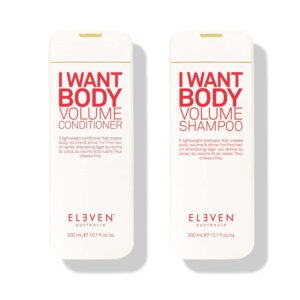 eleven australia i want body volume shampoo & conditioner bundle 10.1 fl oz each