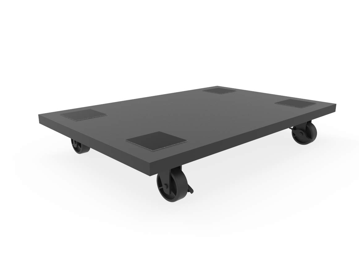 FixtureDisplays® General Purpose Dolly Load Capacity 200 lbs, 24" X 16",Black 18476-NPF-SL