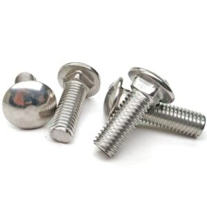 (5 pcs) 201 stainless steel small head carriage bolt, for mechanical and electrical and other metal m6x25mm.