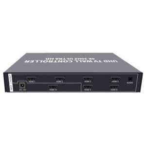 ISEEVY 4K UHD Video Wall Controller 2x3 3x2 2x2 TV Wall Processor Support 3840x2160@30 HDMI Input for 6 TV Splicing Display