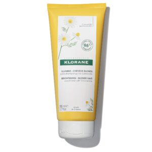 klorane – brightening conditioner with chamomile – enhances highlights & brightens blonde hair – hydrogen peroxide, ammonia, silicone, paraben & sulfate free – 6.7 fl. oz.