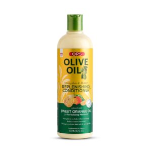 ors olive oil classics replenishing conditioner with sweet orange oil for revitalizing moisture, (16.0 oz)