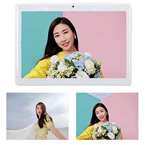 Dual Camera Tablet Silver Tablet 4000mAh Lithium Battery Front 2MP Rear 5MP 2GB RAM 32GB ROM Aluminum Alloy IPS HD Photo Touch Screen (US Plug)