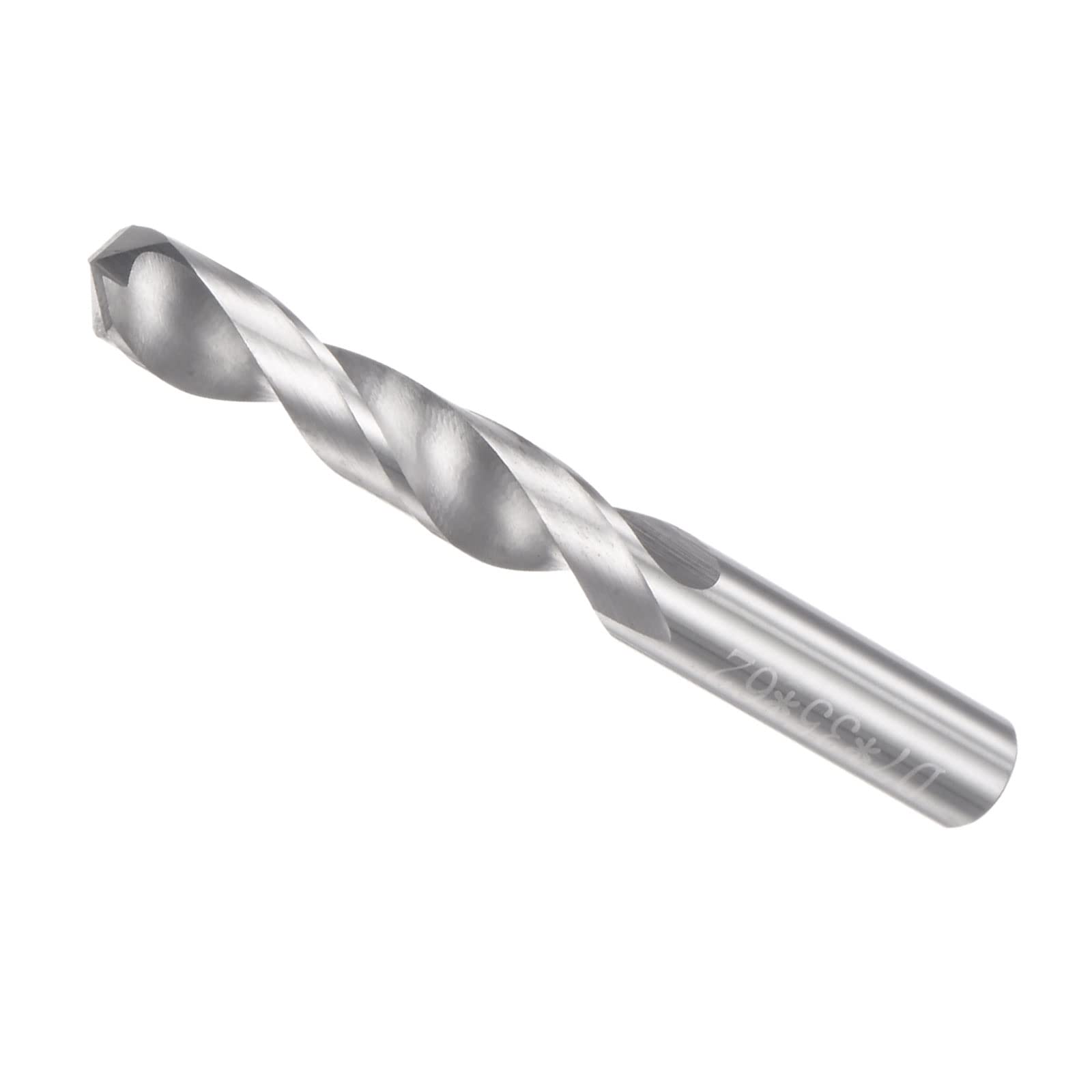 CoCud Solid Carbide Drill Bits, 7mm Diameter, YG6 (C2/K20) Tungsten Carbide Straight Shank Twist Drill Bits - (Applications: for Stainless Steel Alloy), 1-Piece