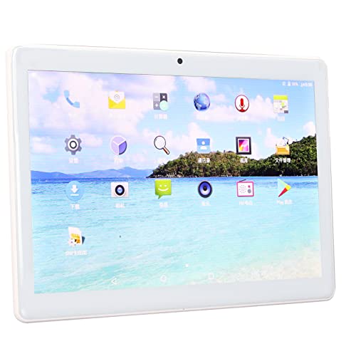 Dual Camera Tablet Silver Tablet 4000mAh Lithium Battery Front 2MP Rear 5MP 2GB RAM 32GB ROM Aluminum Alloy IPS HD Photo Touch Screen (US Plug)