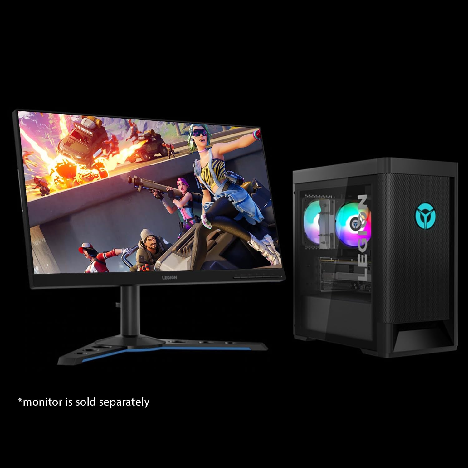 Lenovo Legion Tower T5 Gaming Desktop, Intel Core i7-11700F Processor, NVIDIA GeForce RTX 3060, 32GB RAM, 512GB PCIe SSD, 1TB HDD, Windows 11 Pro, Wired KB & Mouse, Black